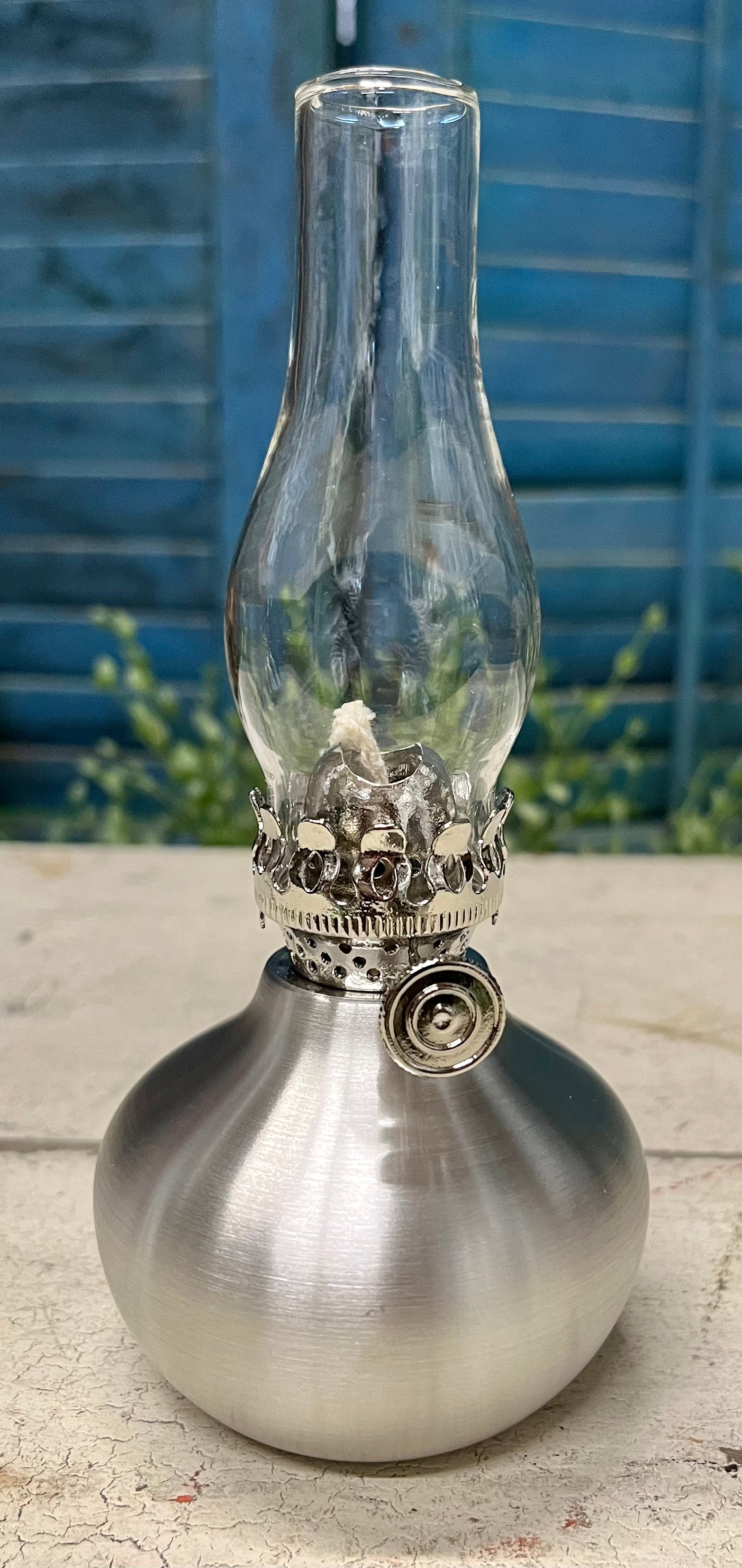 Danforth Pewter Oil Lamp - Scallion – Nancy Thomas Gallery
